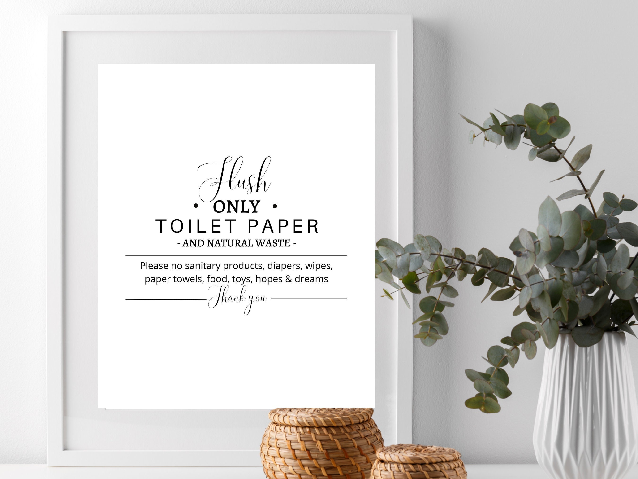 Airbnb Washroom Sign - Editable - Airbnb Template - Etsy