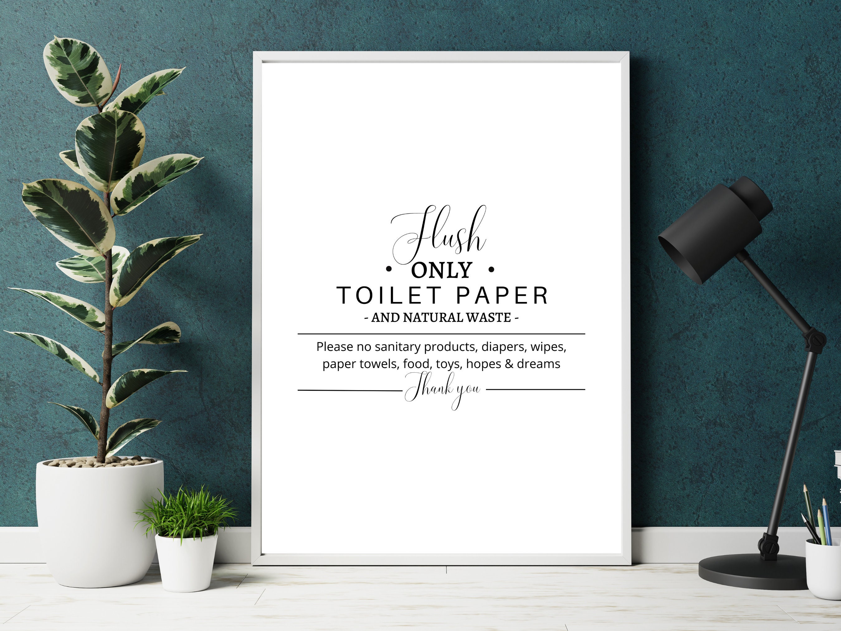 Airbnb Washroom Sign - Editable - Airbnb Template - Etsy