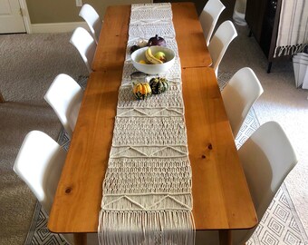 Macrame Table Runner - Etsy