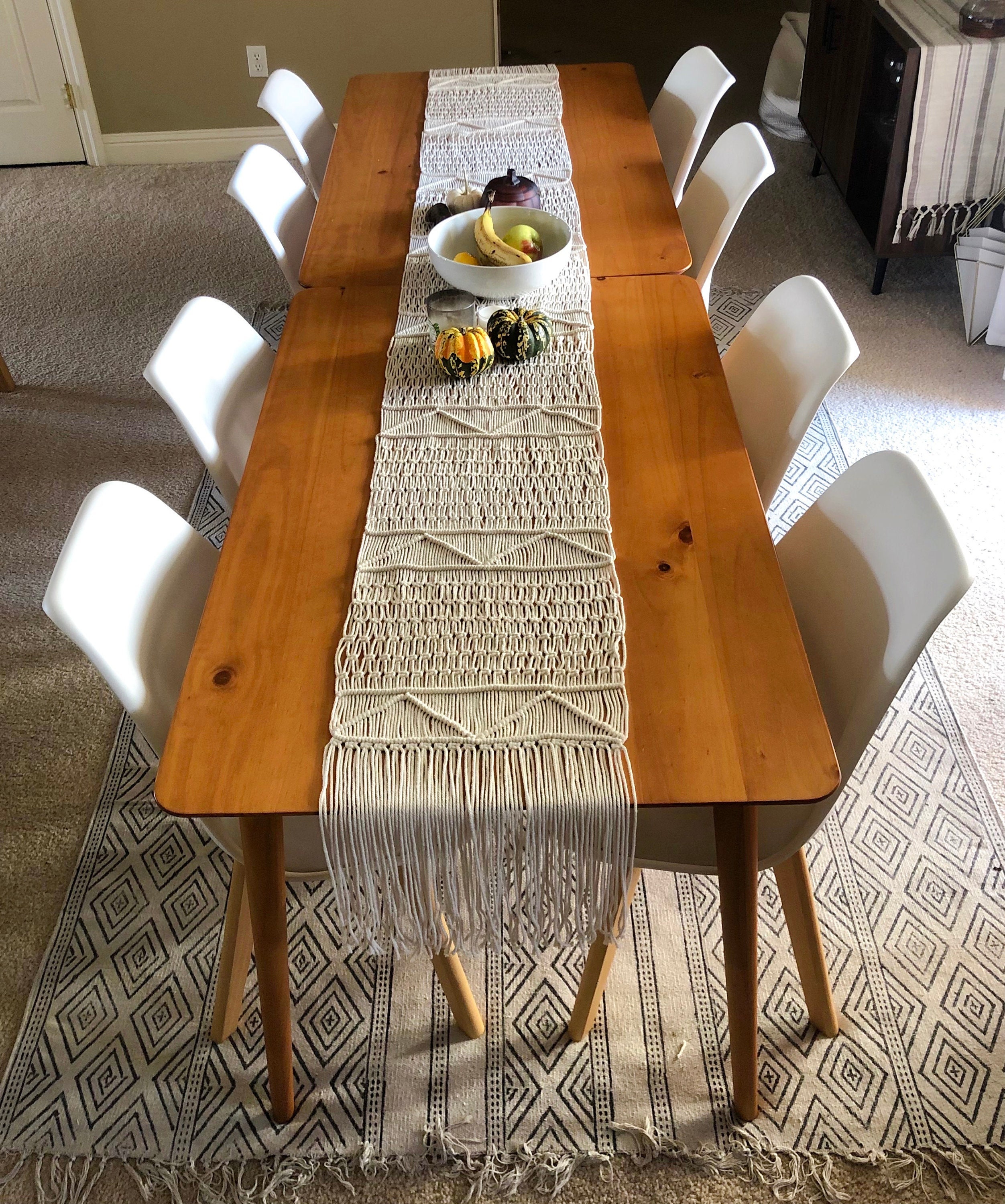 Macrame Table Runner - Etsy
