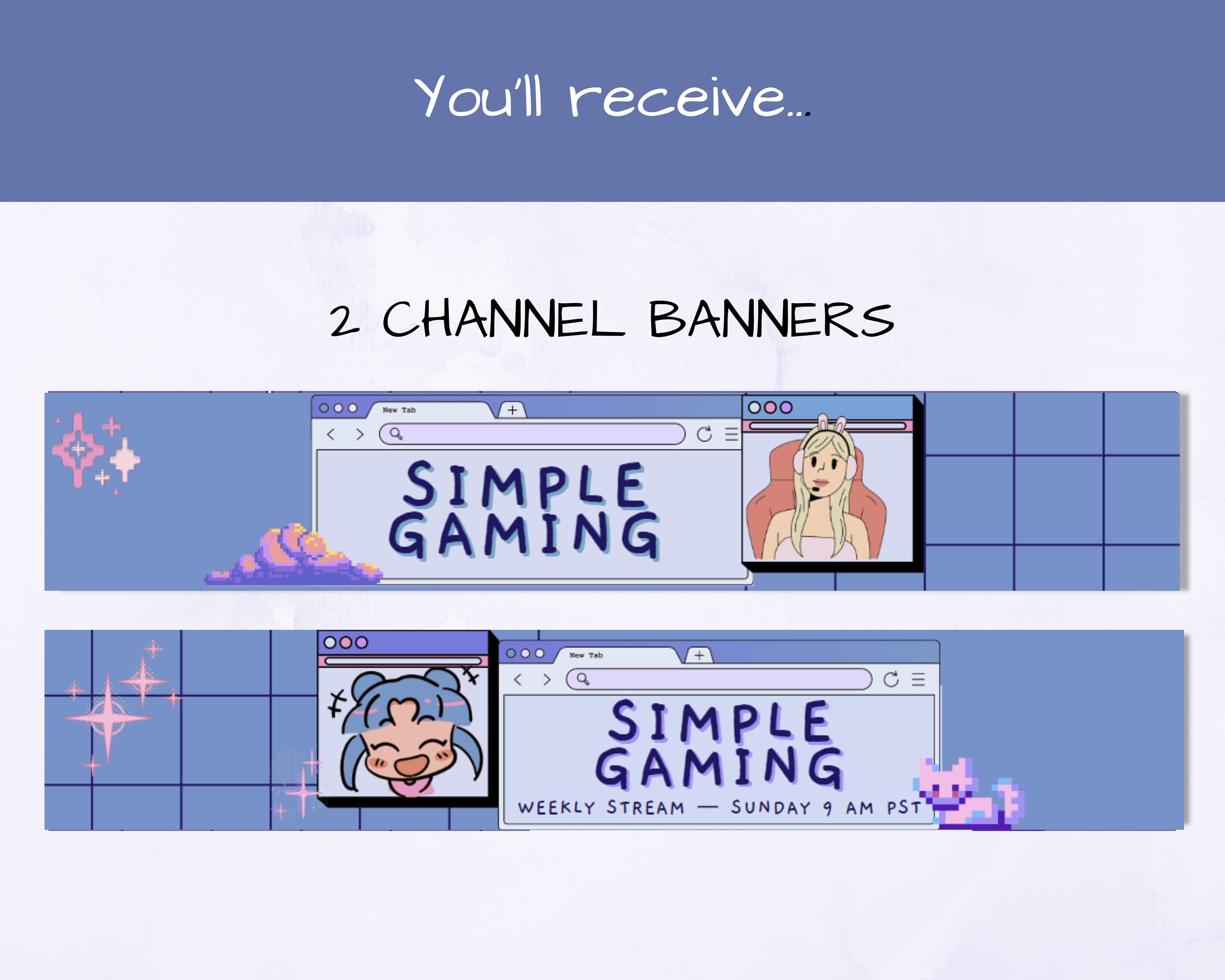 Youtube Branding Kit | Gaming | Banner, Intros and Outros | Editable ...