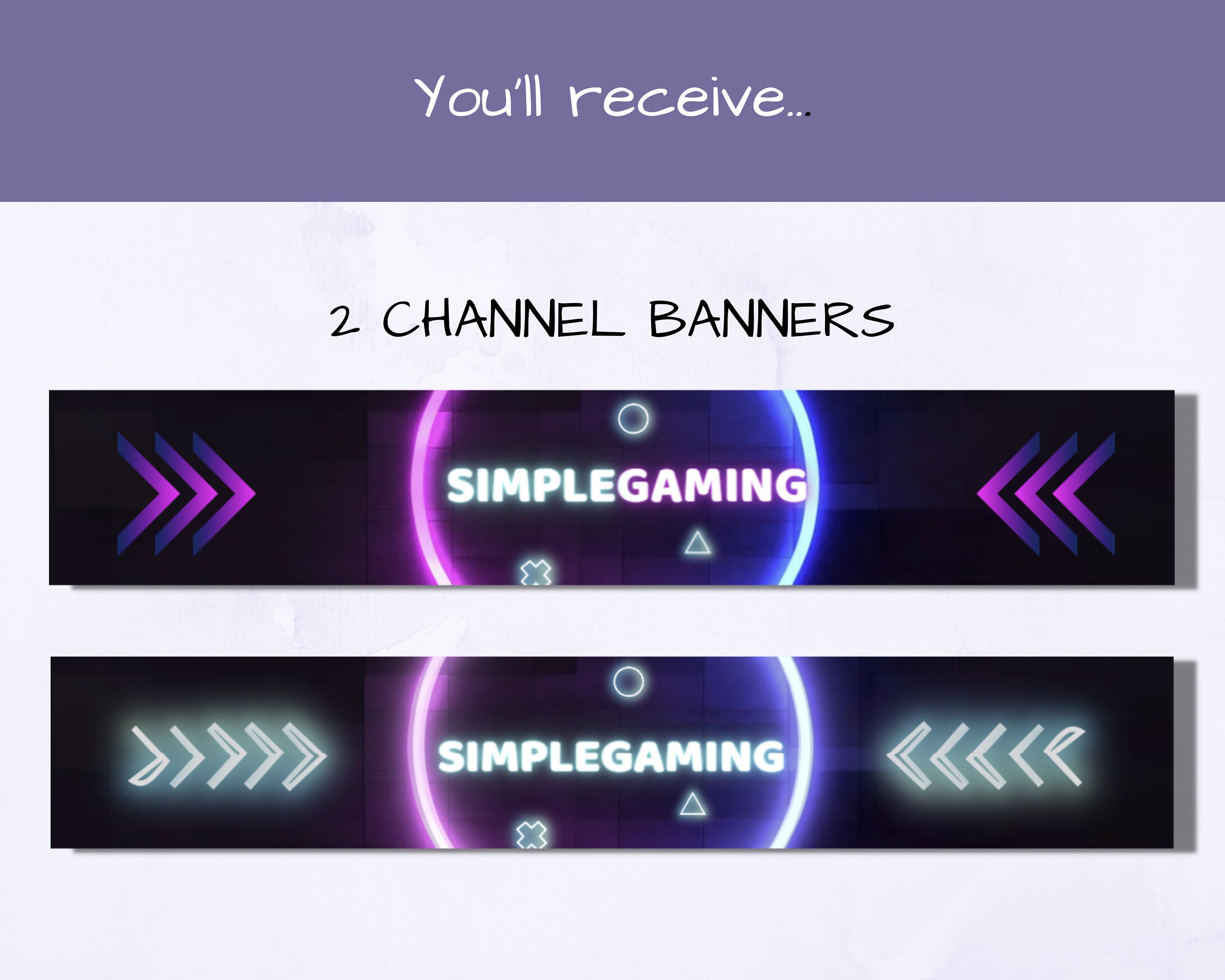 Youtube Branding Kit Gaming Banner Intros and Outros - Etsy