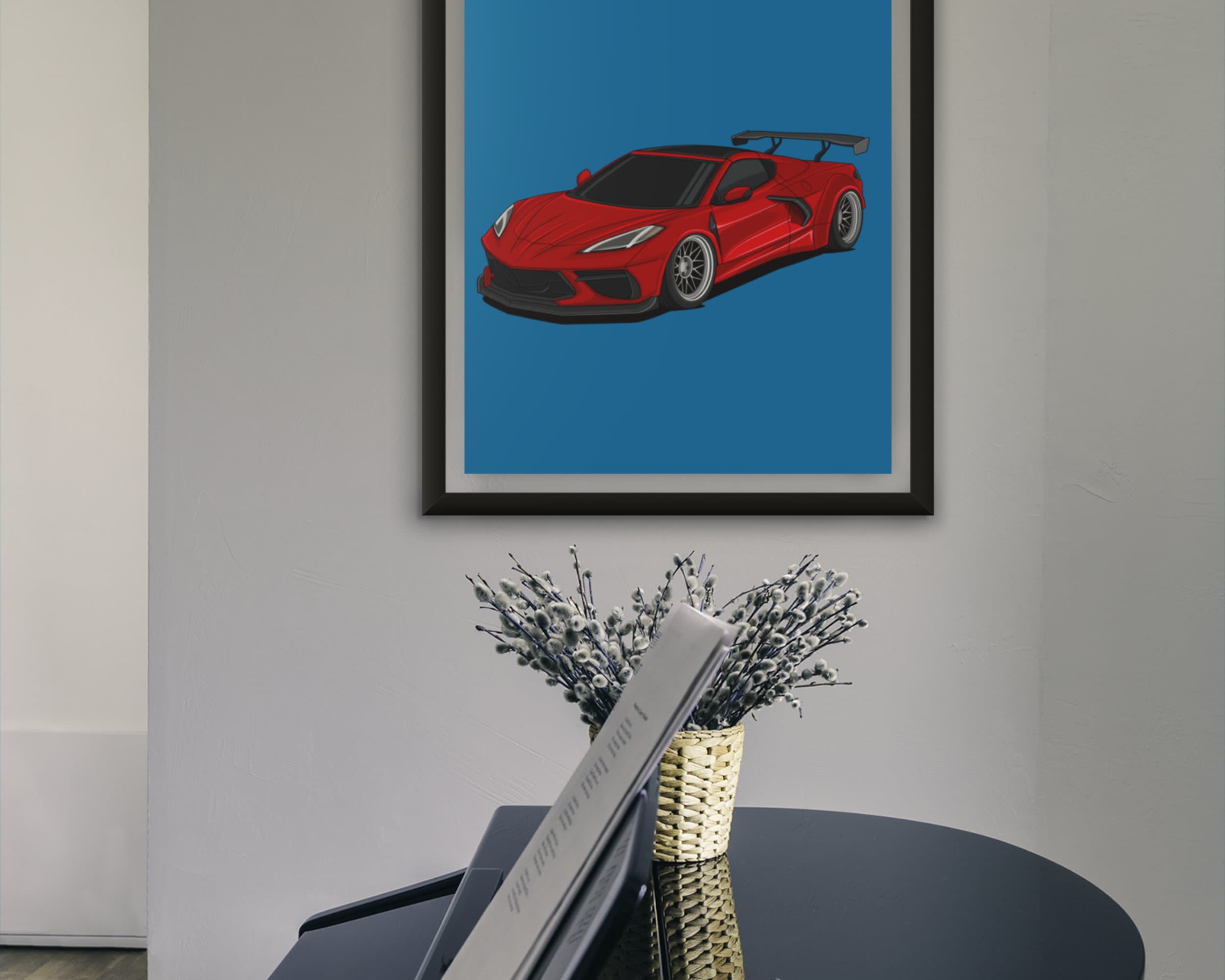 Corvette C8 ZR1, Stingray | Sportscar Clipart Vector Art Silhouette ...