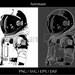 Astronaut Spaceman | NASA Space Inspired Clipart Vector Art Silhouette ...