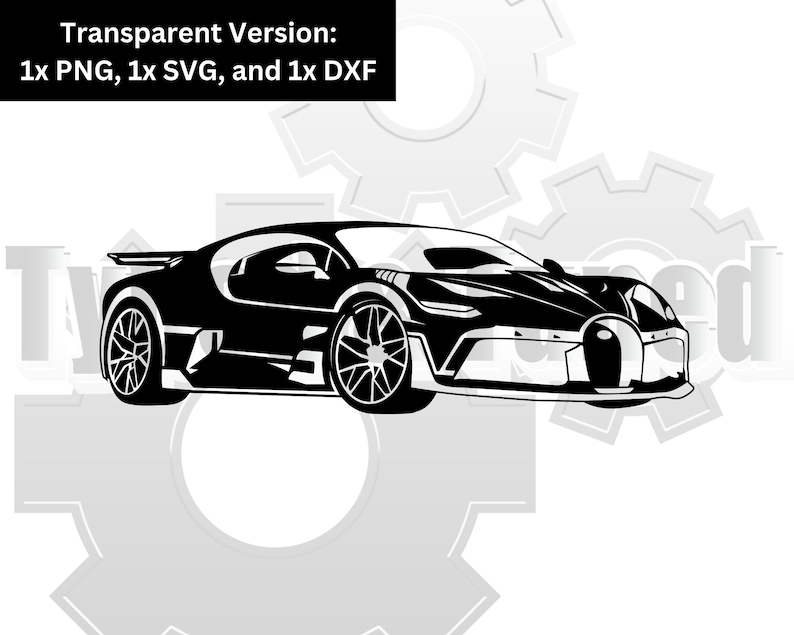 Bugatti Divo | Supercar Hypercar Colored Clipart Vector Art Silhouette ...