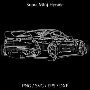 Supra MK4 Hycade | JDM Car Clipart Vector Art Silhouette | Svg, Png ...
