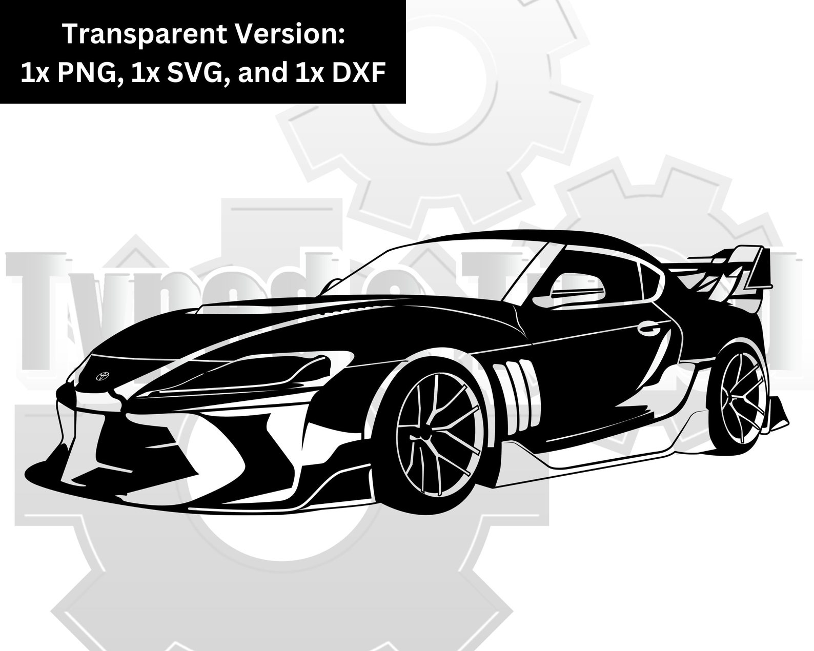 MK5 Supra Hycade | JDM Car Colored Clipart Vector Art Silhouette | Svg ...