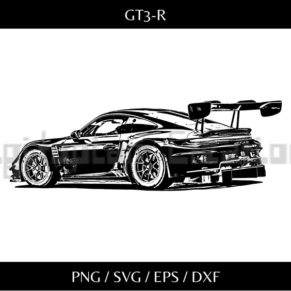 Porsche 911 Gt3 Silhouette - Etsy Hong Kong