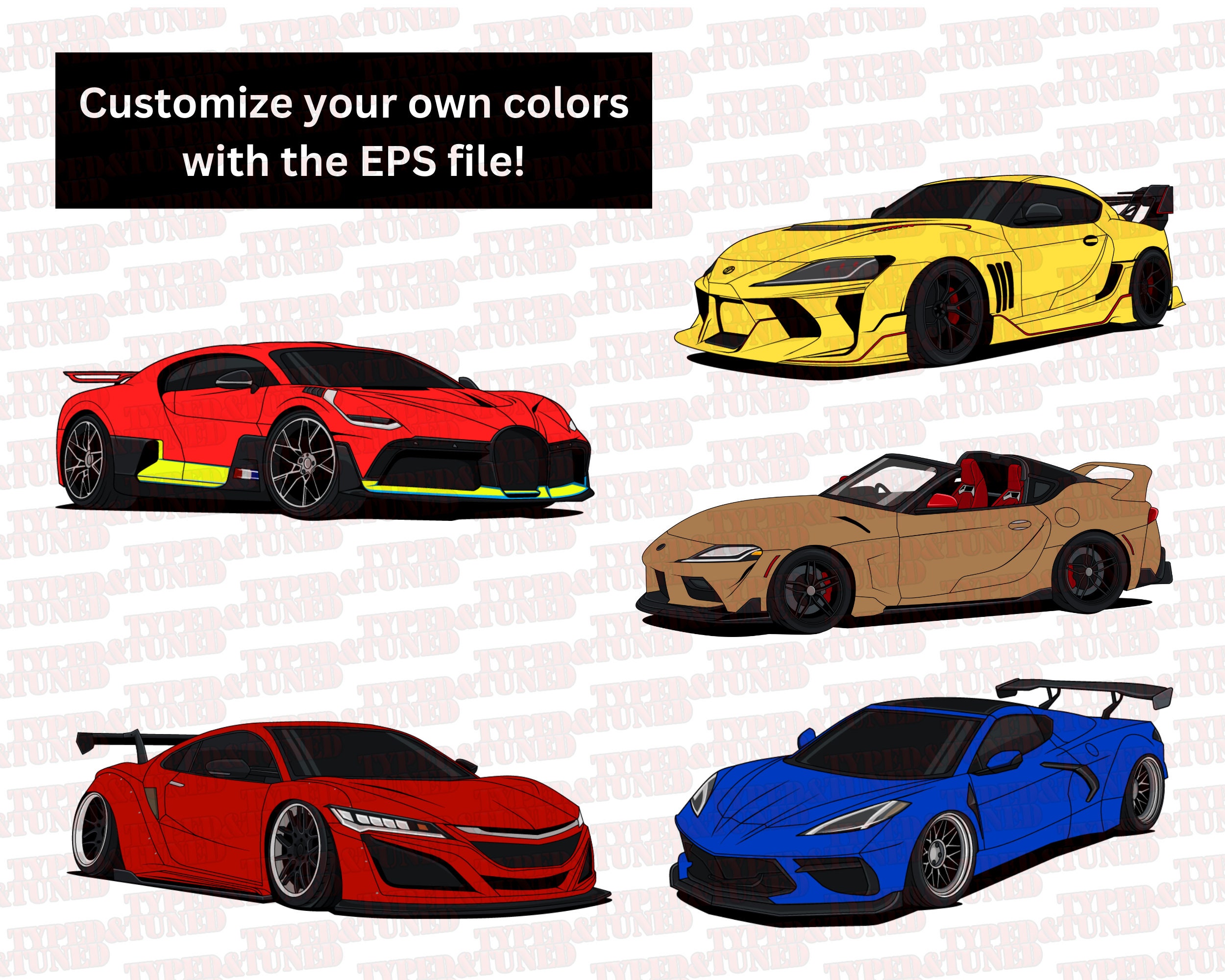 Huracan Super Trofeo | Lamborghini Custom Clipart Vector Art Silhouette ...