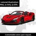 Mansory Ferrari F8 | Modified Sports Car Clipart Vector Art Silhouette ...