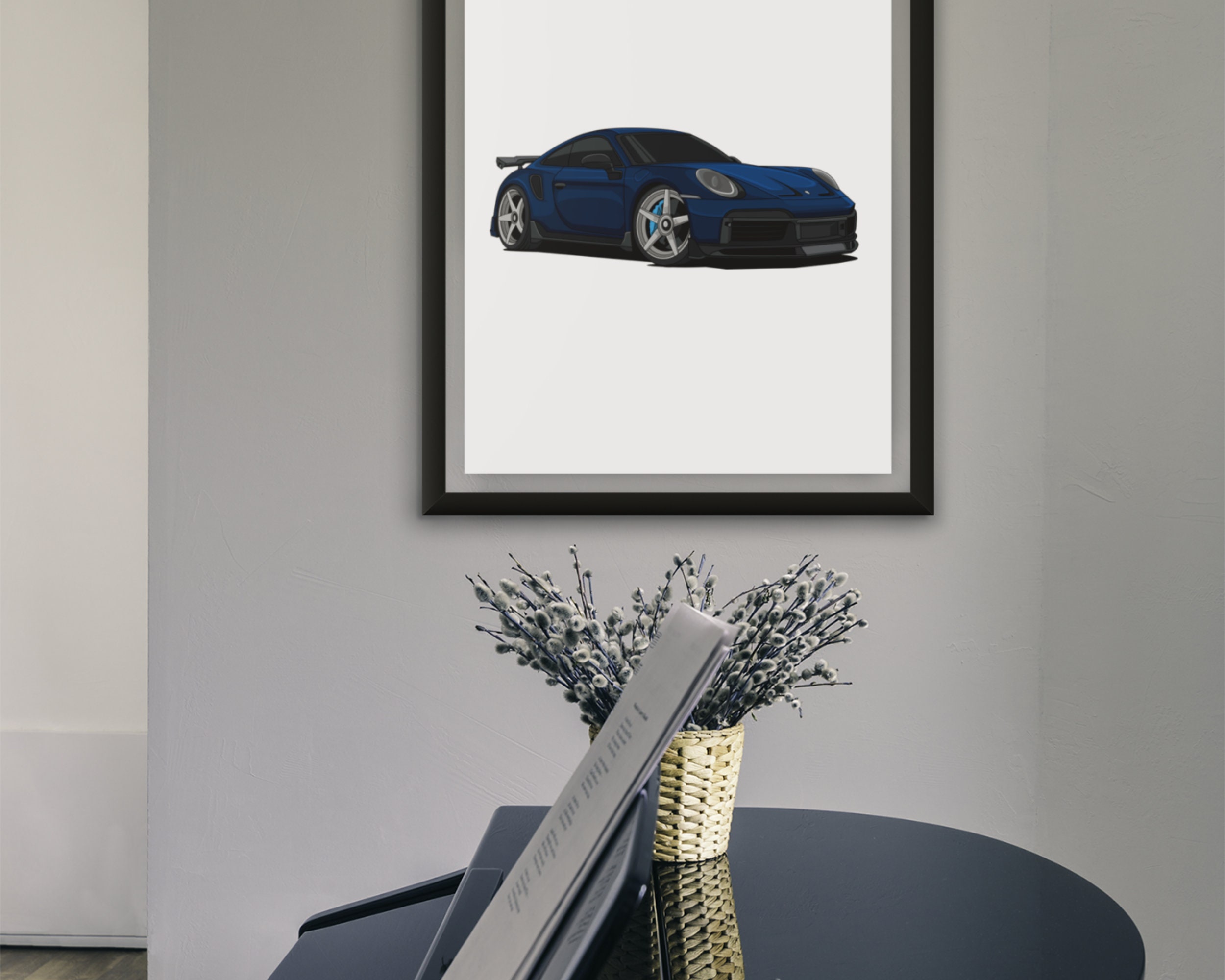 Porsche 911 | Modded Car Clipart Vector Art Silhouette | Svg, Png, Dxf ...