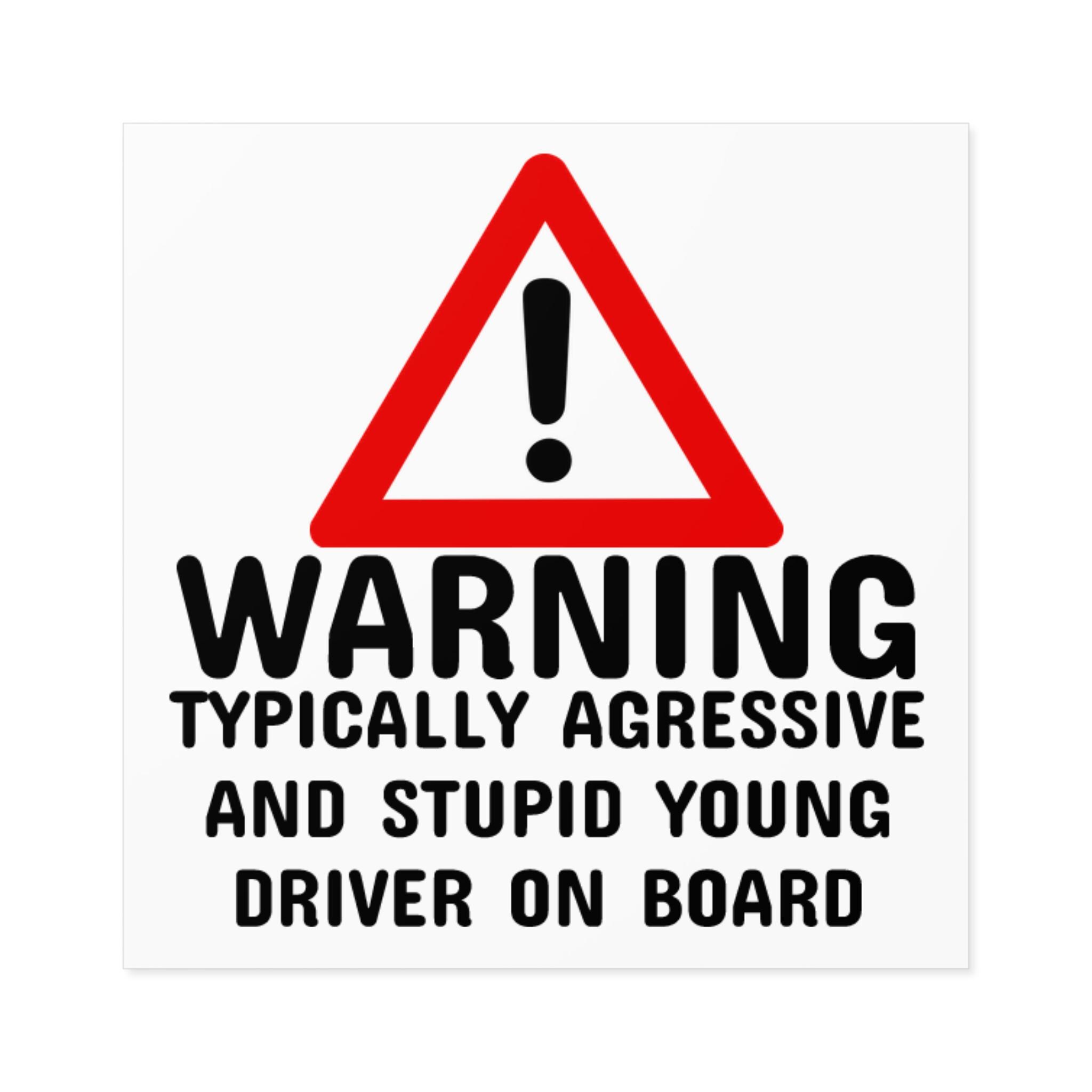 Funny Driver Car Decal, Humor Sticker Set, Auto Accessories - Etsy