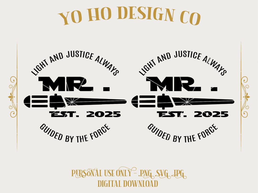 Star Wars Wedding Cut Geek File Gift SVG, Jedi Code, MR & MRS (digital ...