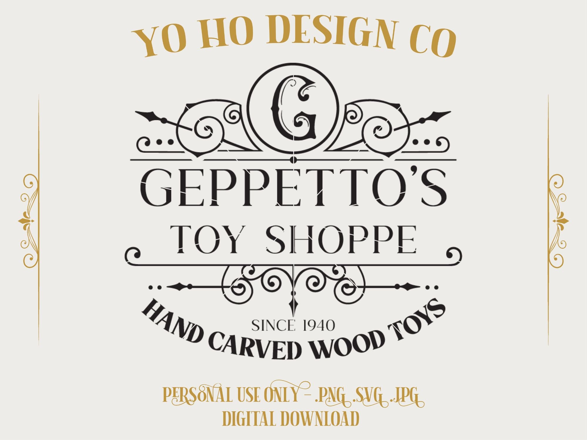 Geppetto's Toy Shop Wood Toys PNG SVG JPG - Etsy