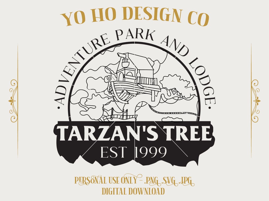 Tarzan Jungle Adventure Lodge Graphic (digital Download) - Etsy