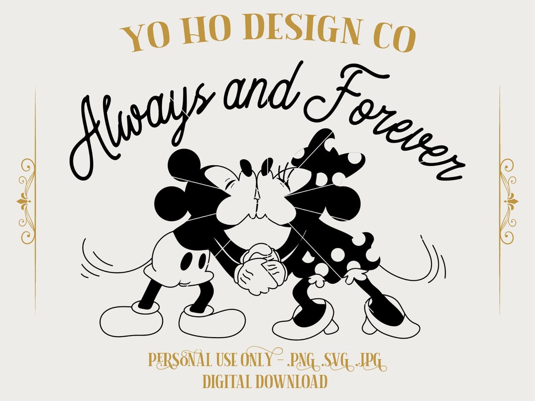 Mickey Always Forever - Minnie - Mouse - Vintage Parks - PNG - SVG ...