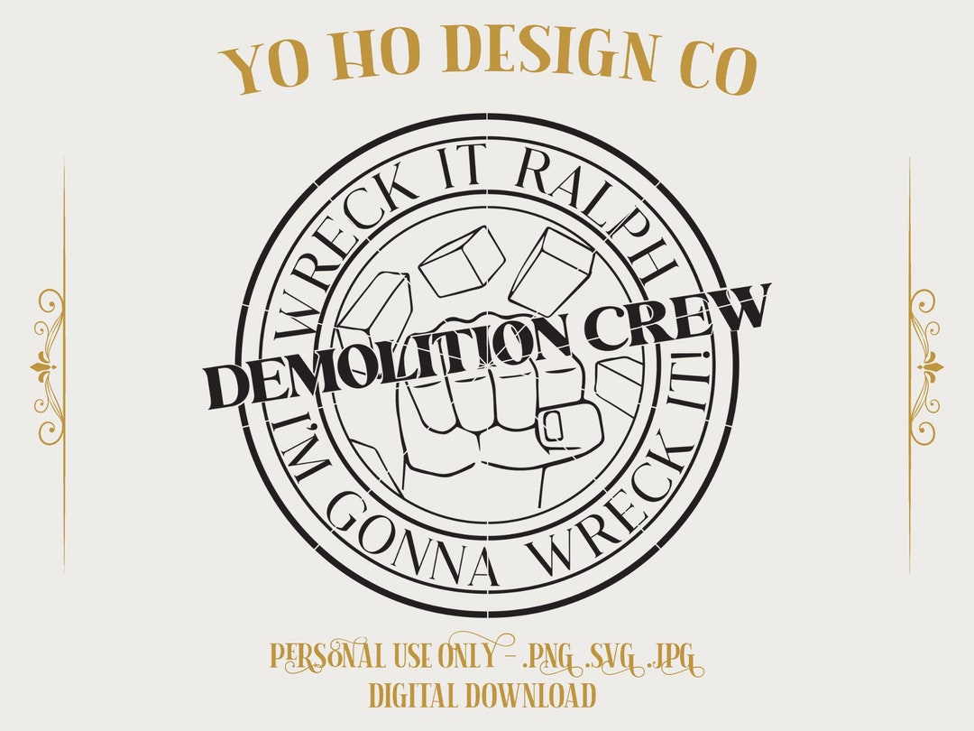 Wreck It - Ralph - Magic Parks - PNG - SVG - JPG - Digital Download ...