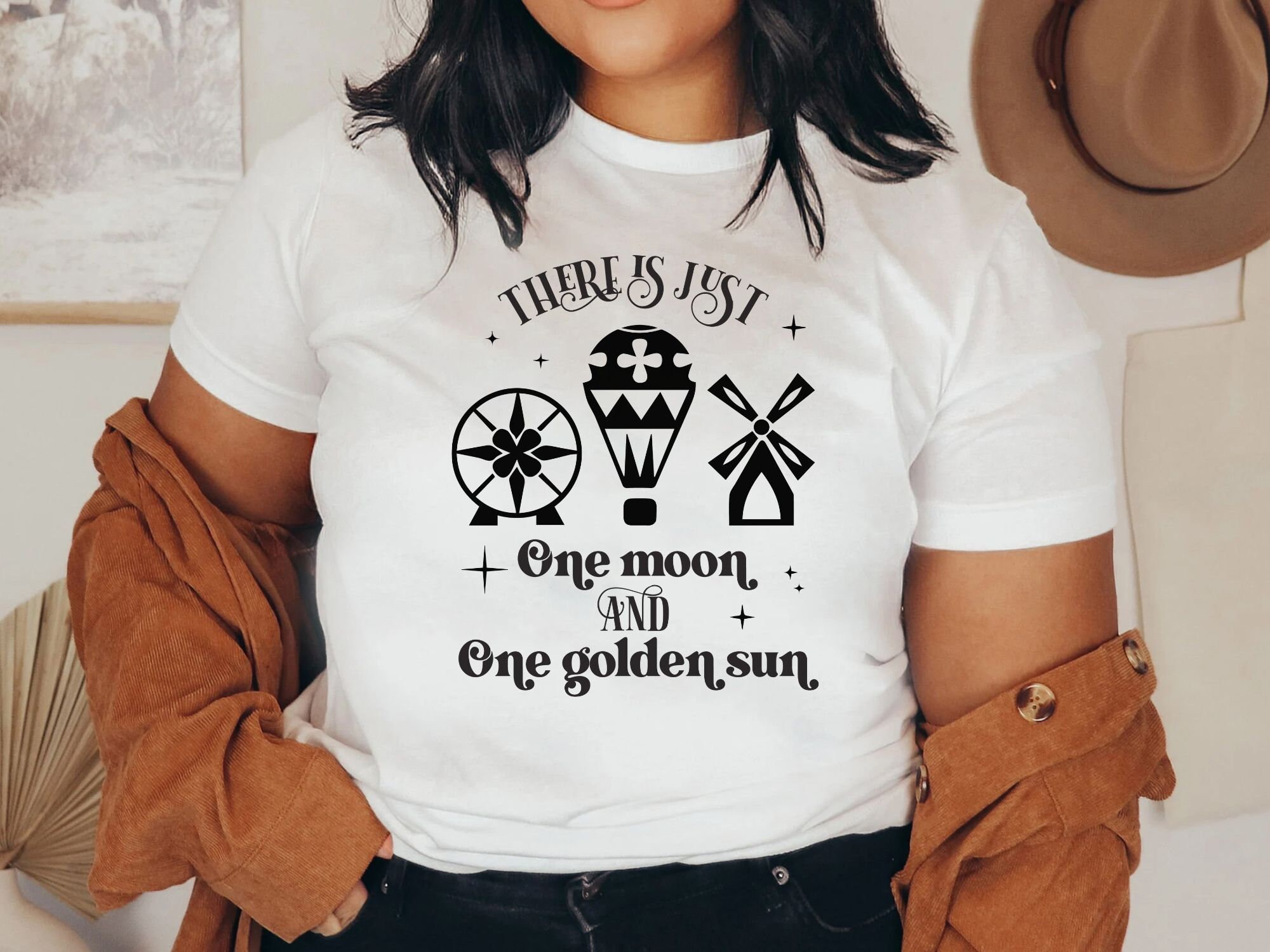 It is a Small World Just One Moon and One Golden Sun Magic - Etsy