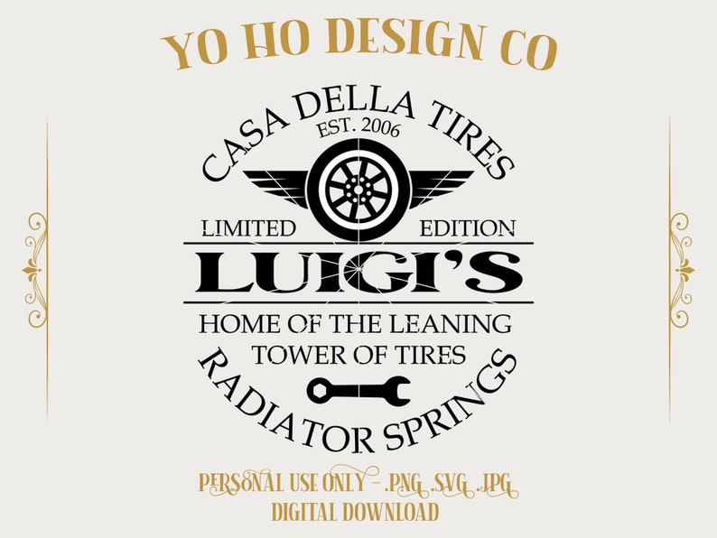 Cars Movie Luigi's Tire Tower Vintage Sticker T - Etsy