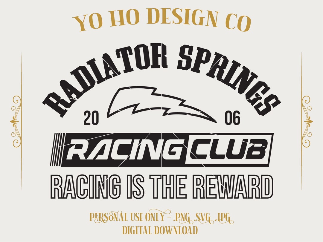 Radiator Springs Racing Club - Lightning Design (digital Download) - Etsy