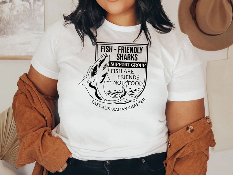 Fish Are Friends Sharks Support Group - PNG SVG JPG (digital Download ...