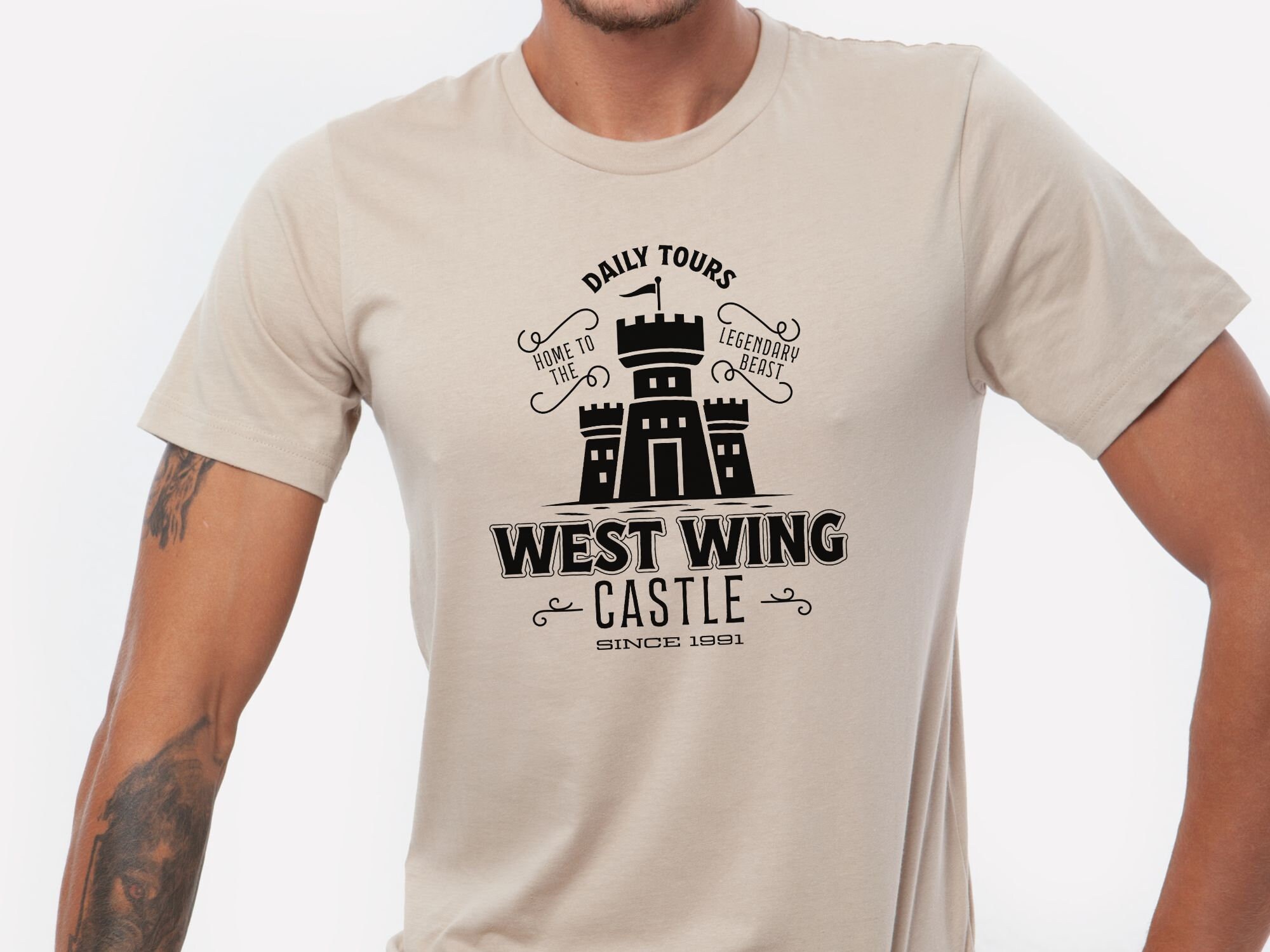 Beauty and the Beast West Wing Castle Vintage Graphic (digital Download ...