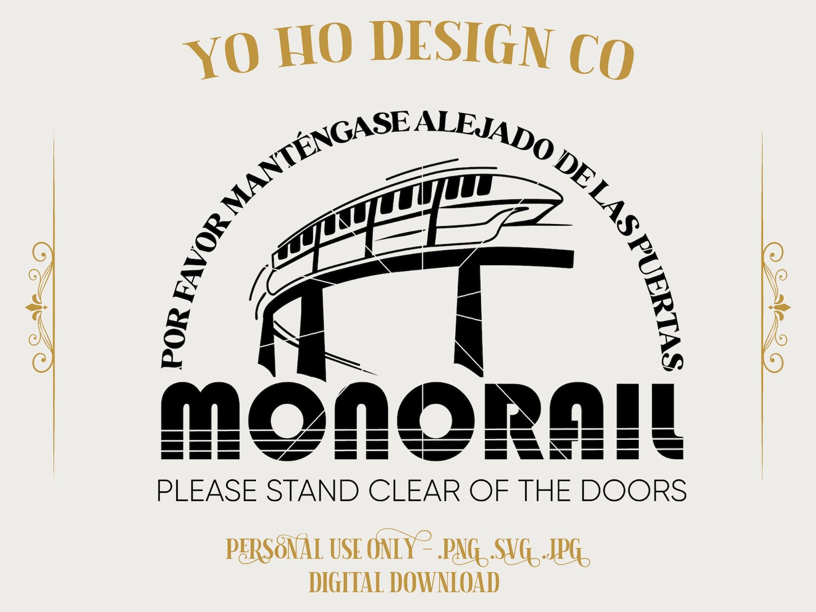 Vintage Park Monorail T-shirt Design: PNG SVG JPG (digital Download) - Etsy