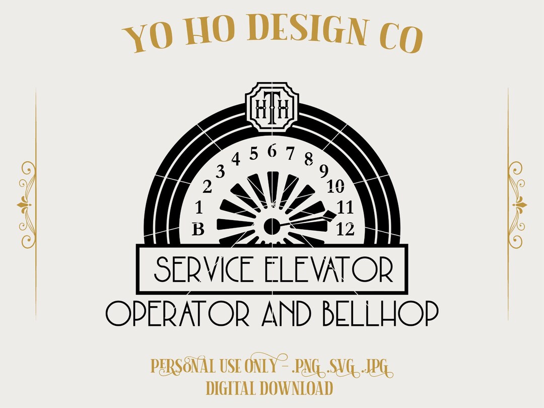 Hollywood Tower Hotel Service Elevator Operator - Bellhop - T Shirt ...