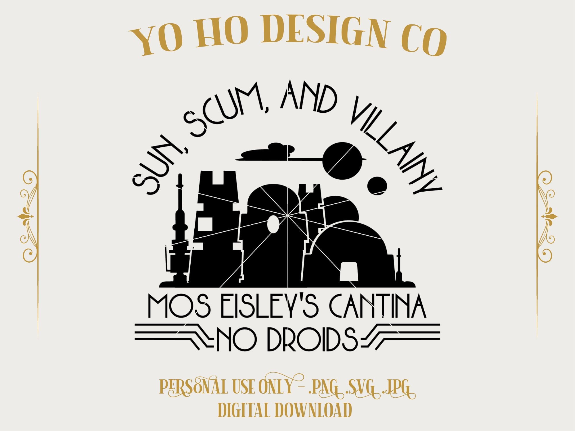 Mos Eisley Cantina Star War Sun Scum Villainy PNG SVG - Etsy