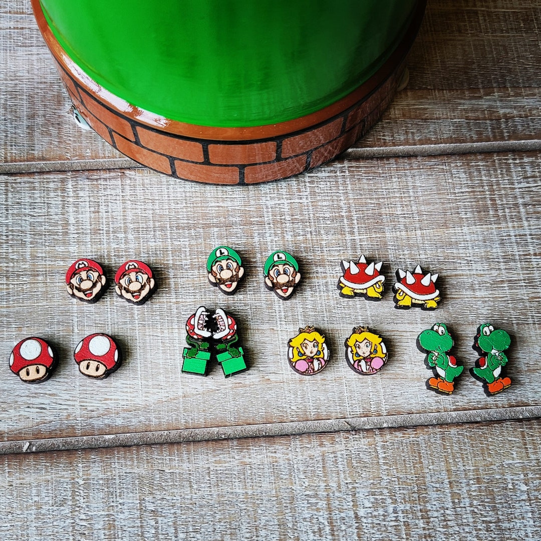 Video Game Character Stud Earrings - Etsy