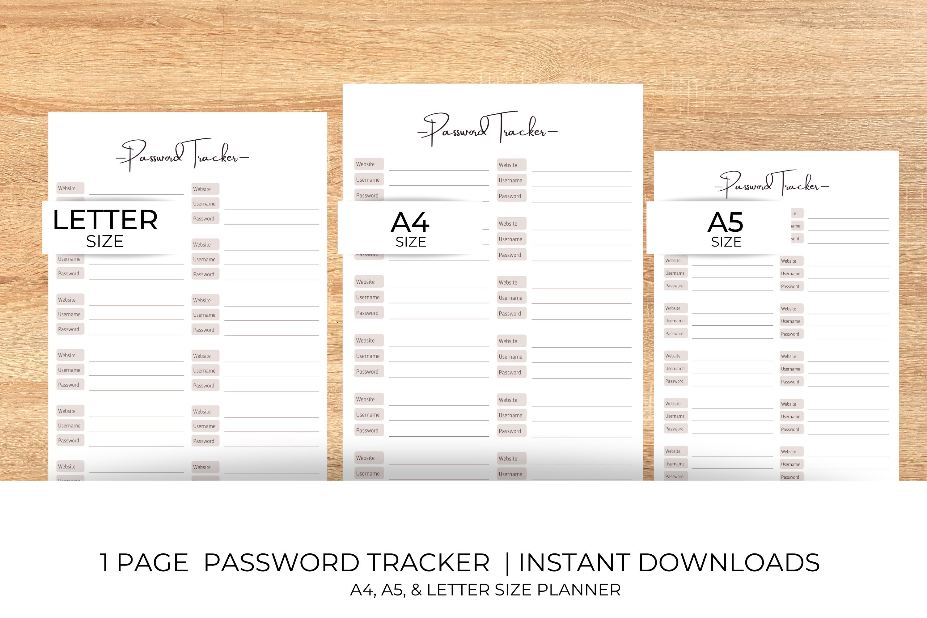 Password Tracker Login Tracker Password Books Password - Etsy