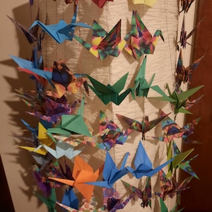 Paper Crane String and Individual Paper Cranes - Etsy