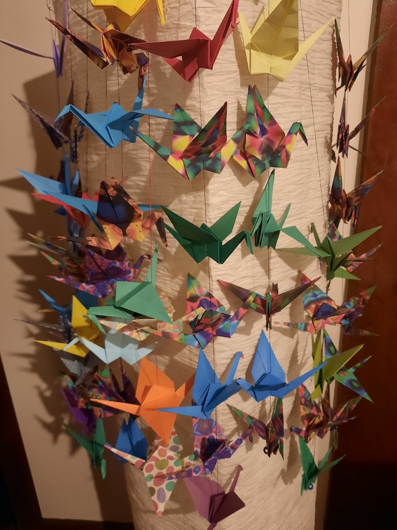 Paper Crane String and Individual Paper Cranes - Etsy
