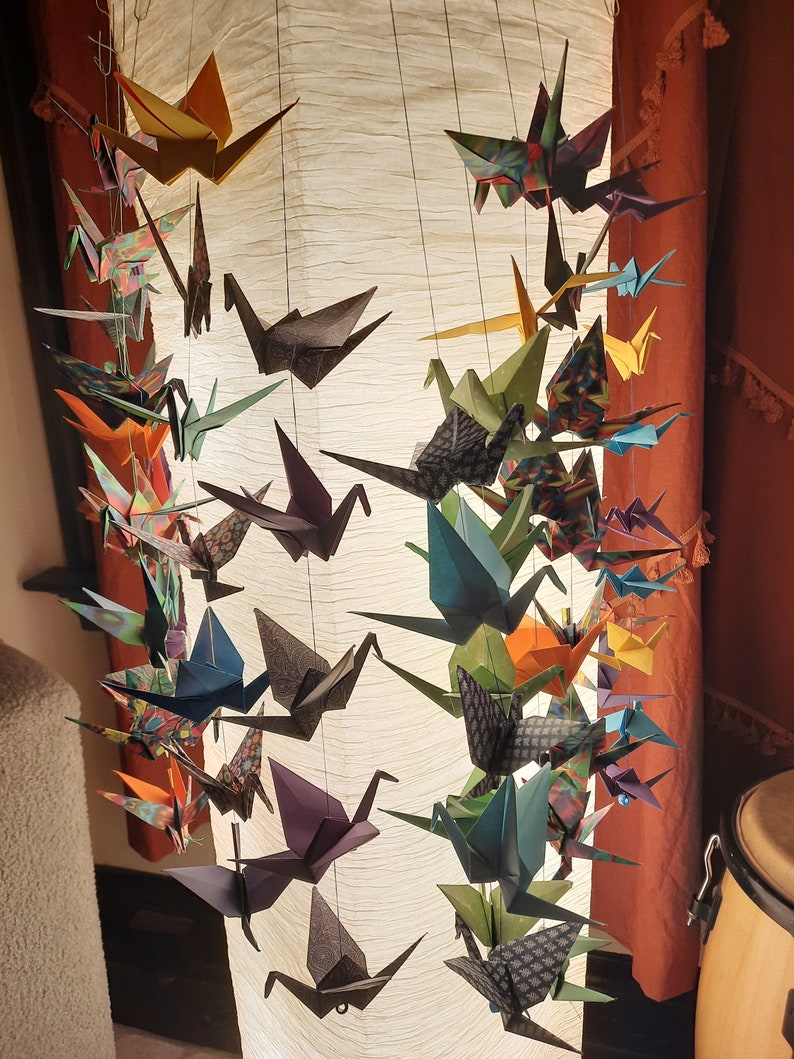 Paper Crane String and Individual Paper Cranes - Etsy