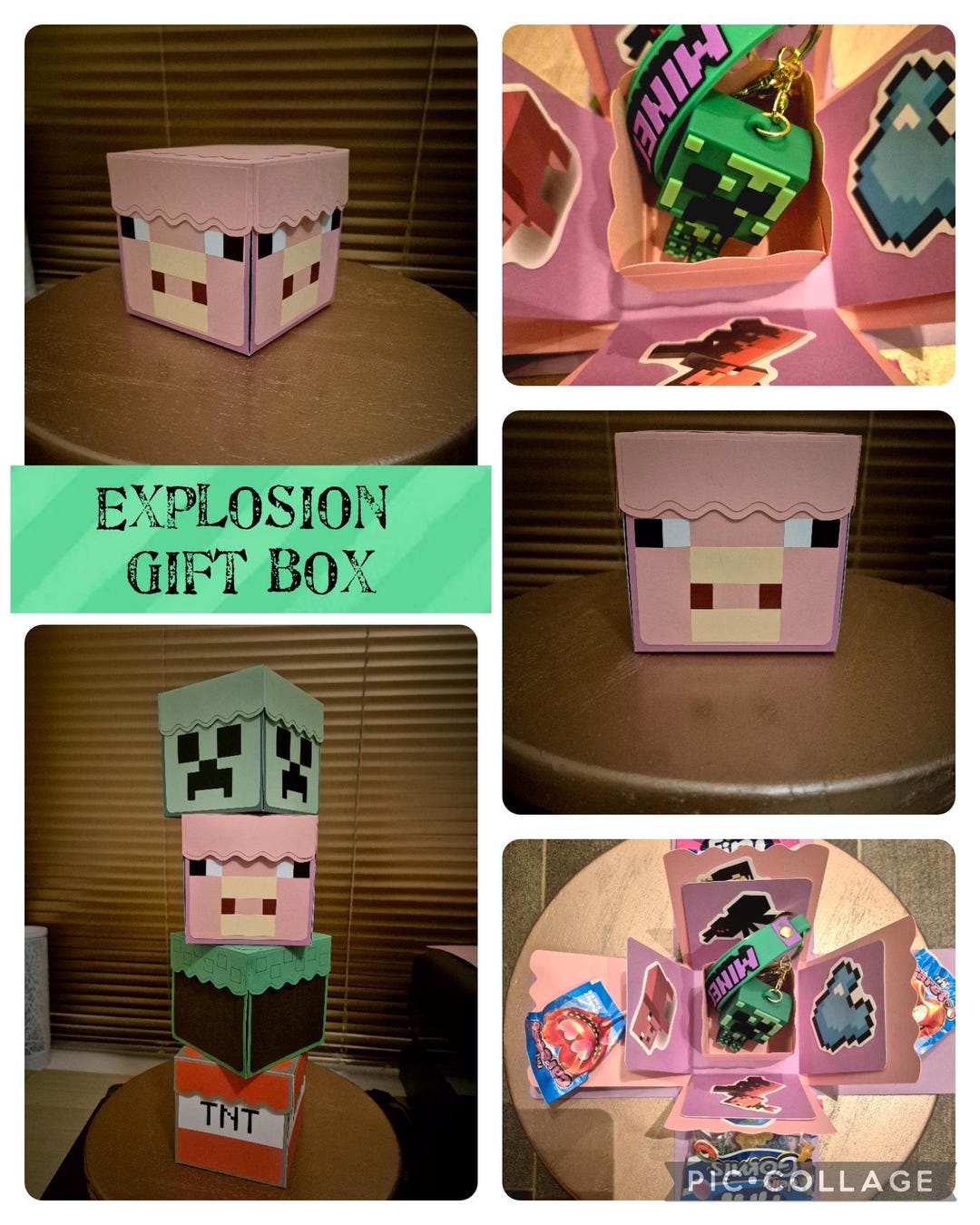 Explosion Gift Box pre-filled Minecraft Inspired - Etsy UK
