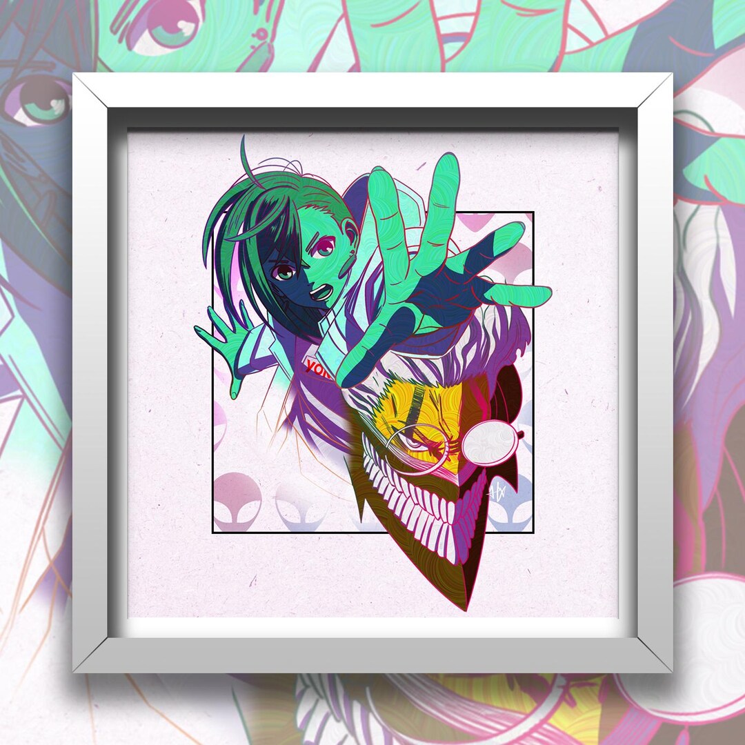 DANDADAN Illustration (2 Versions) Format 30cm X 30 Cm - Etsy