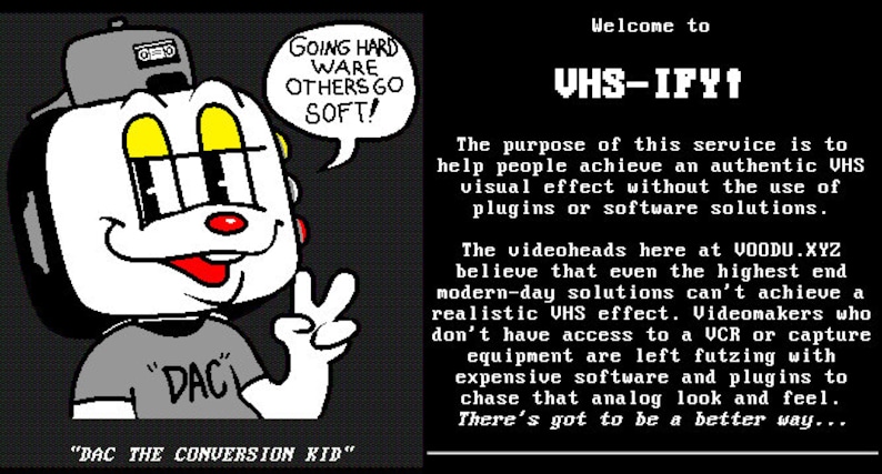 VHS-IFY - Authentic VHS Video Effect - Etsy