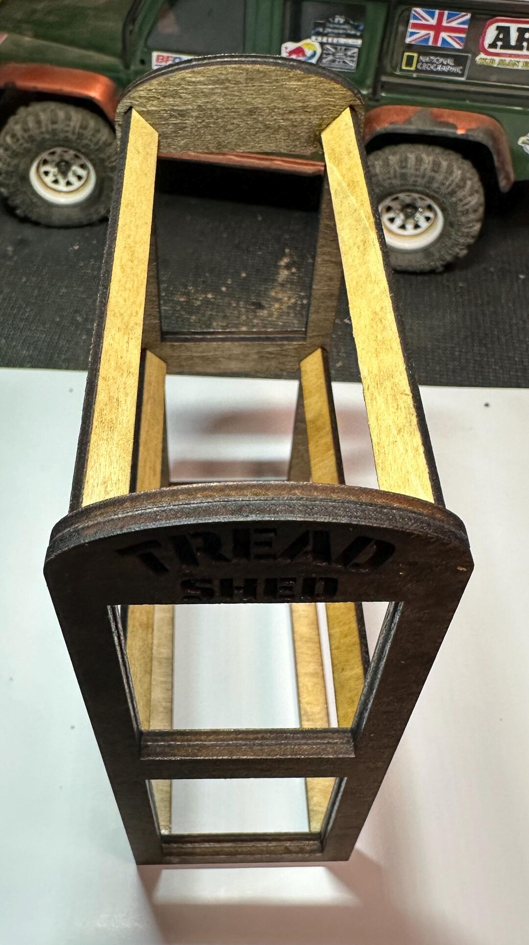 Custom Laser Cut Tire Rack for RC Crawlers | Holds 3 Set | Unfinished ...