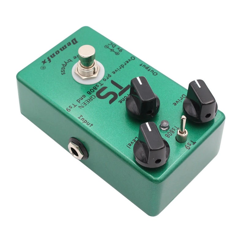 Demonfx TS Green Guitar Overdrive Distortion Screamer on TS9 TS808 2 in ...