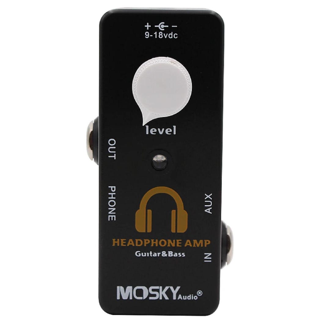 Mosky Headphone AMP AUX in Headphones OUT Stereo Guitar or Bass Effects ...