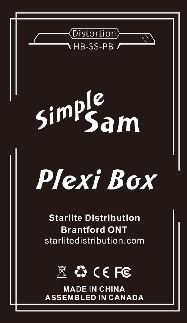 Simple Sam Plexi Box BRIT Amp Sim Distortion Guitar FX Pedal ...