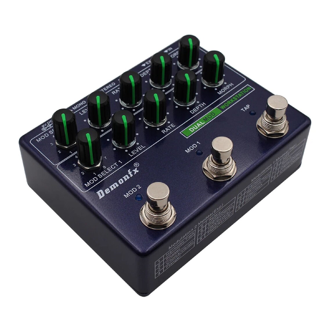 Demonfx DUAL MOD WORKSTATION Guitar Effect Pedal Numerous Options - Etsy