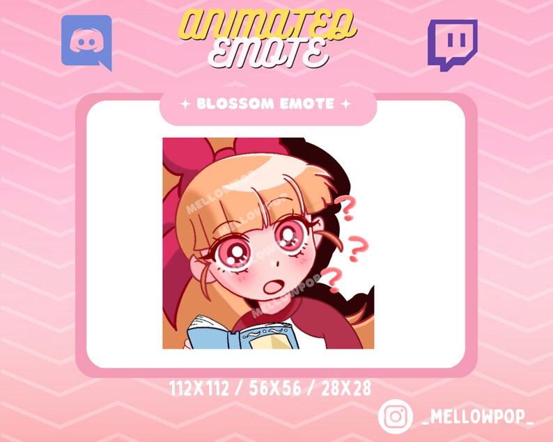 Animated Power Puff Girl Z Emote/ Anime Emote for Twitch and Discord ...