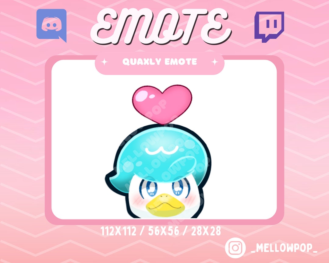 Kawaii Quaxly Pokemon Violet/ Pokemon Scarlet Emote for Twitch and ...