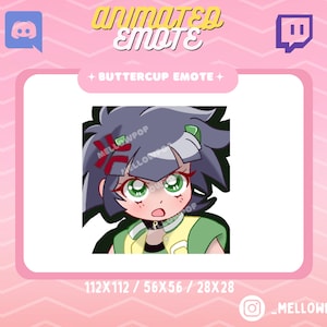 Animated Power Puff Girl Z Emote/ Anime Emote for Twitch and Discord ...