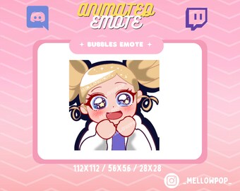 Kawaii Power Puff Girl Z Emote/ Anime Emote for Twitch and Discord - Etsy
