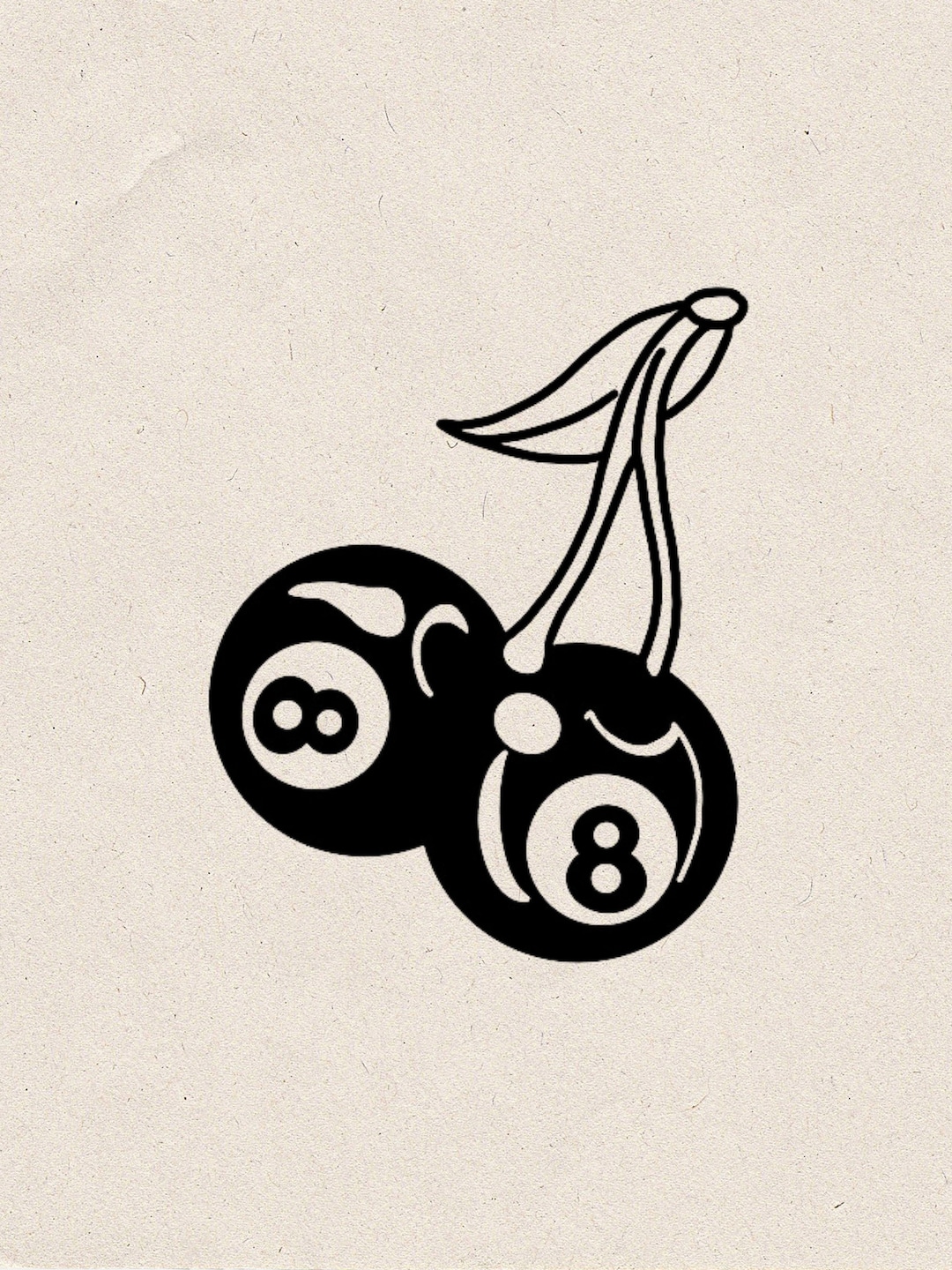 8 Ball Cherries Digital Print - Etsy