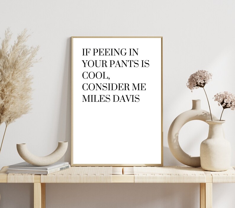 14 Themes of Billy Madison Movie Poster Miles Davis Quote Adam Sandler ...