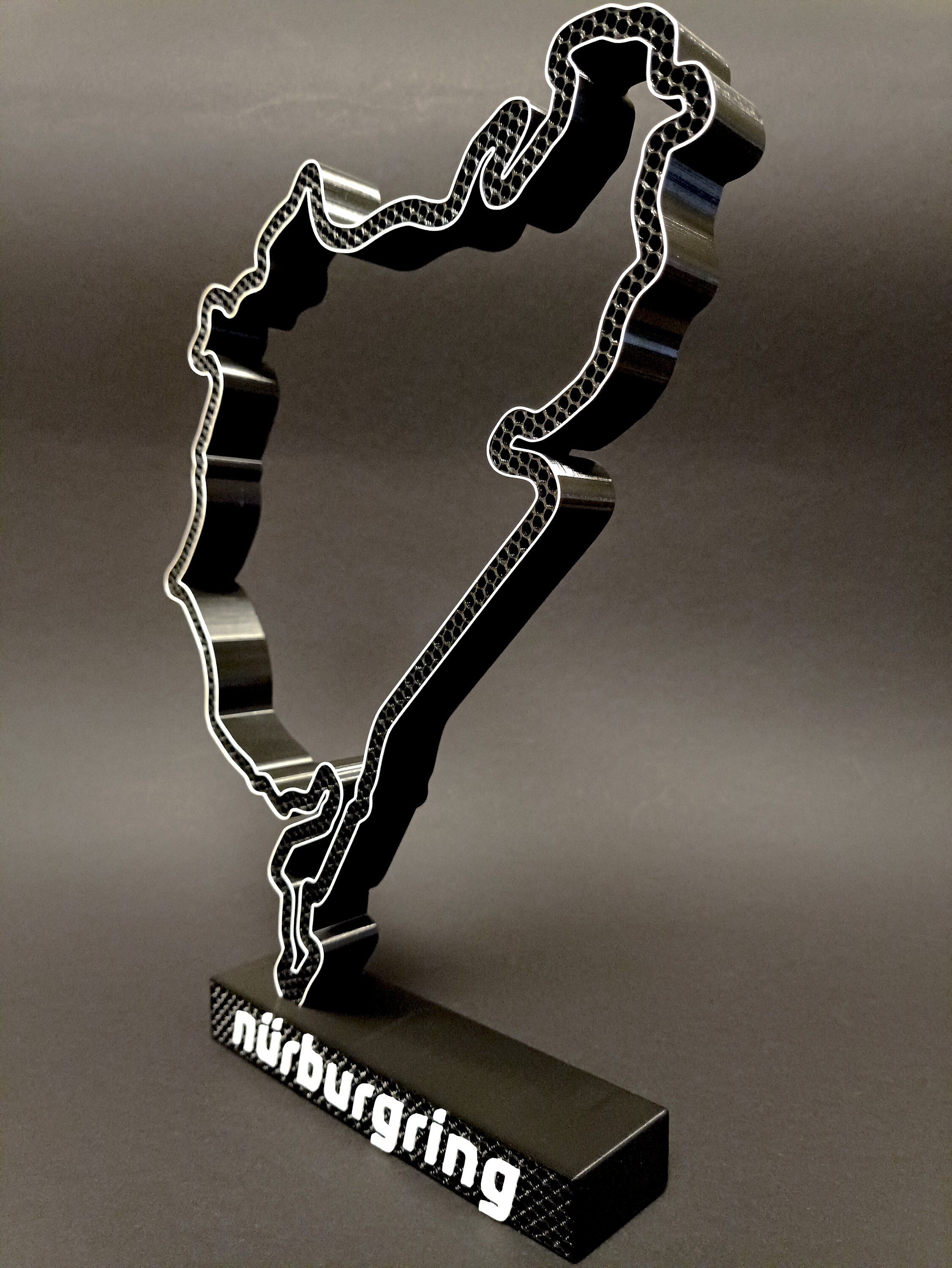 Nürburgring Race Track Table Stand Sculpture - 3D Printed Desk Art ...