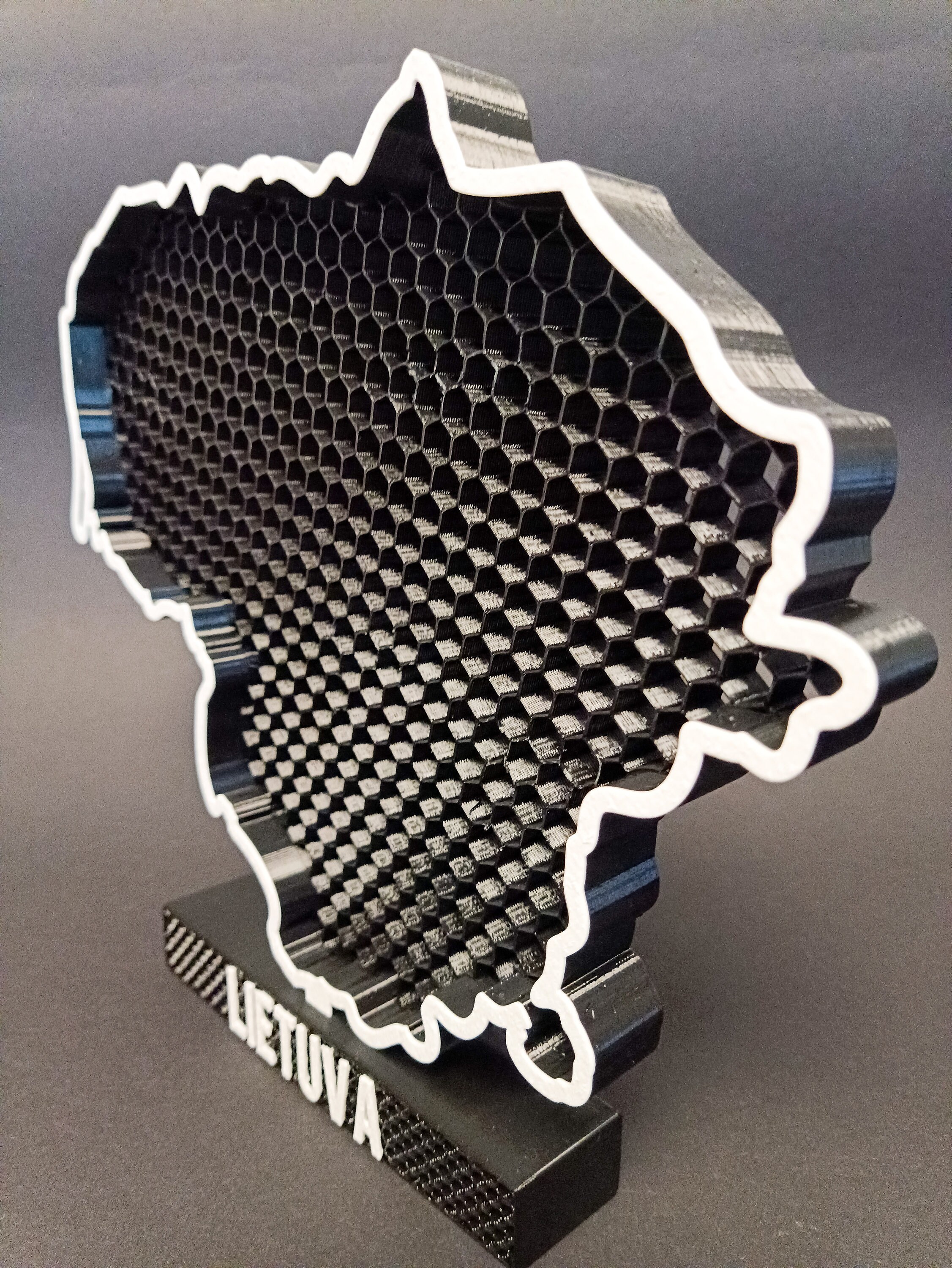 Lithuania Map Desk Statue - 3D Printed - Show Your Love for the Country ...